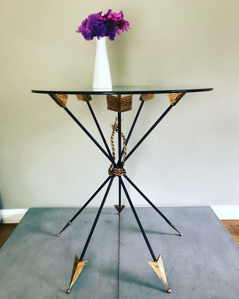 Italian Mid Century Arrow Table – Sold – The Oscar Collective